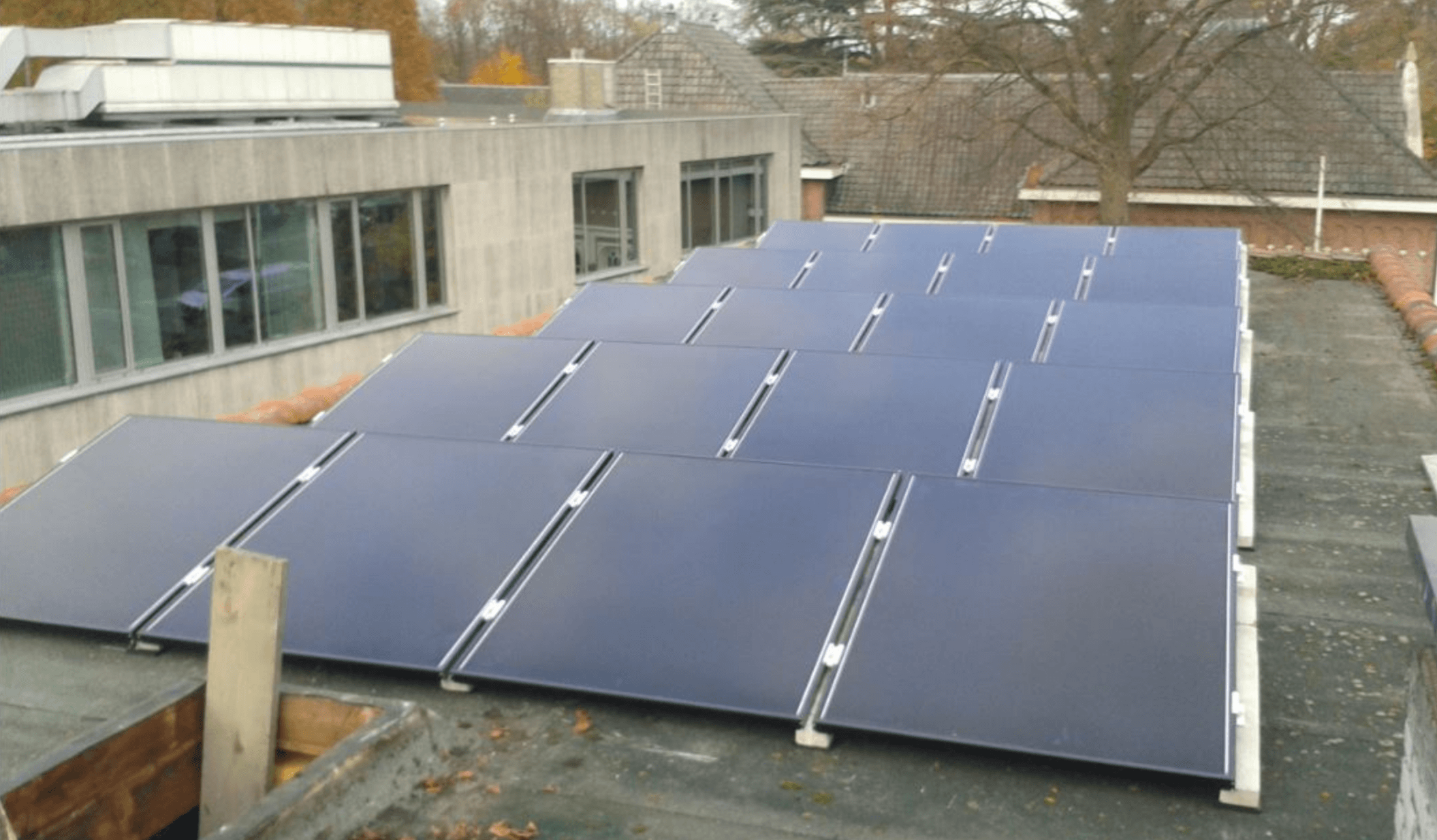 Single Betonvoet Voor Plat Dak Nr 644 15 Graden Hellingshoek Sunsolar